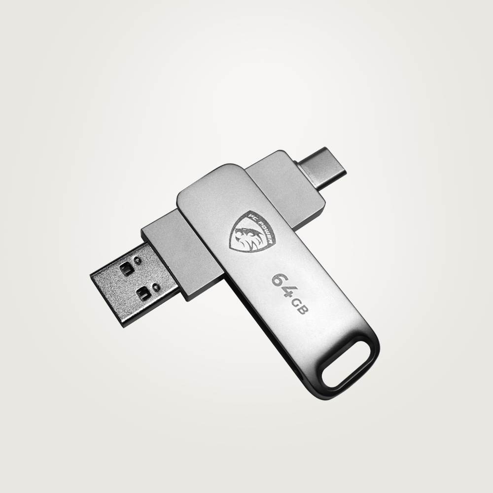 P64 64GB USB 3.2 Gen1 Type-C DUAL FLASH DRIVE – PC Power Technology