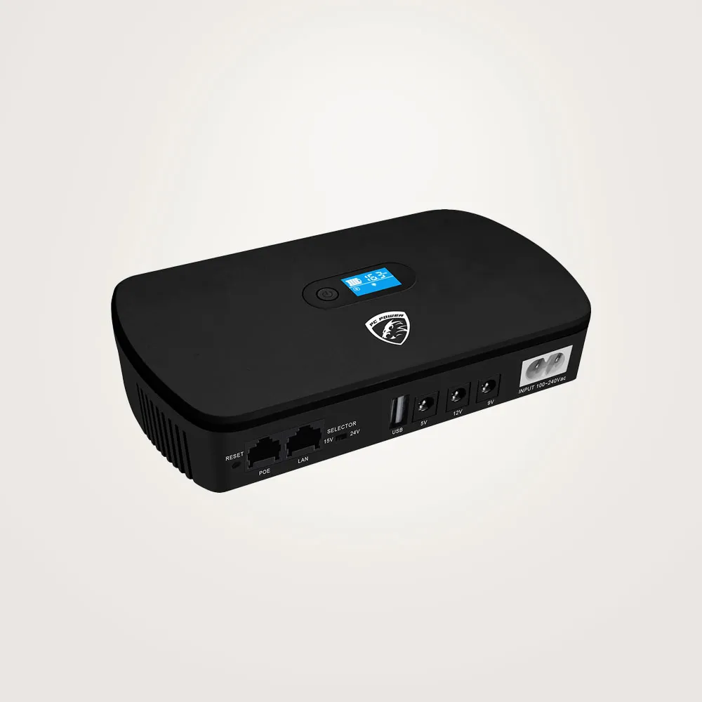 PCMU1018LCD 8800 mAh Mini DC UPS – PC Power Technology