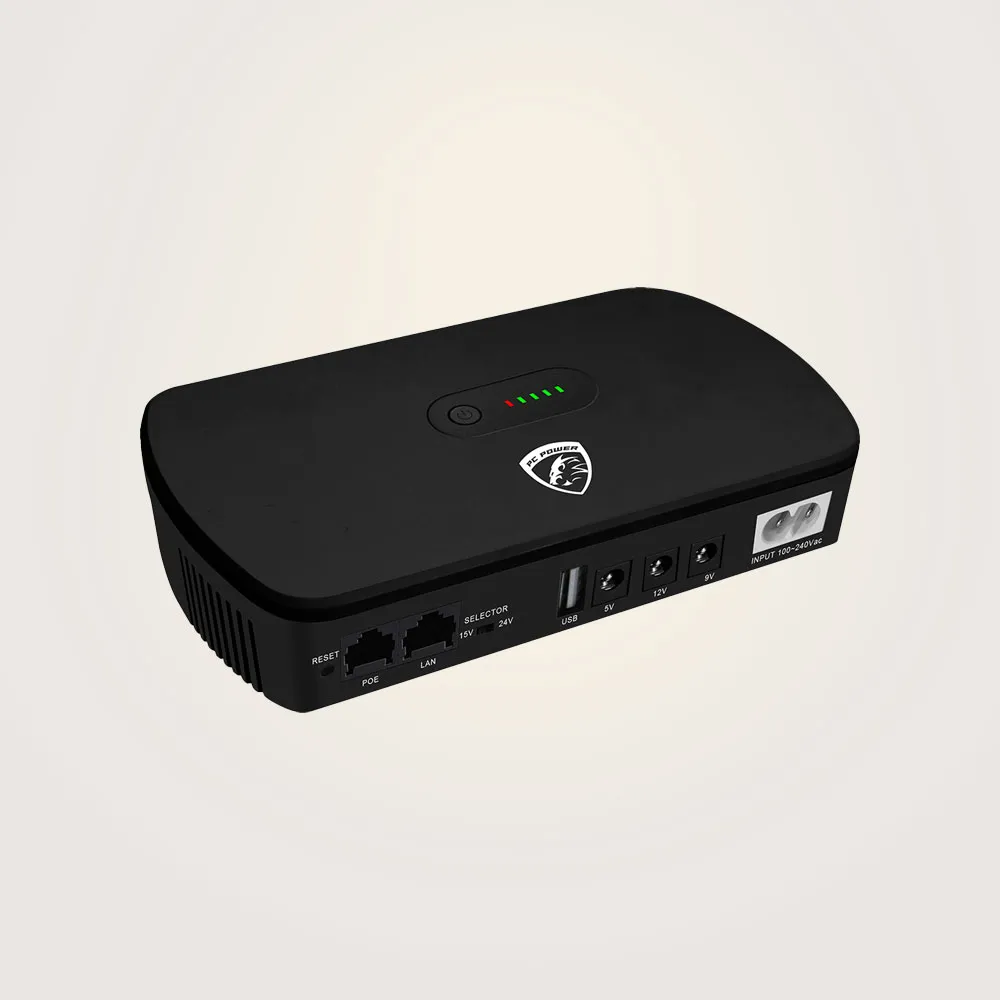 PCMU1018LED 13200 mAh Mini DC UPS – PC Power Technology